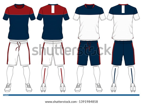 Football Set Design Template Vector Illustration Stock Vector (Royalty ...