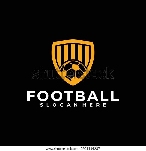 Football Shield Logo Vector Design Template Stock Vector (Royalty Free ...