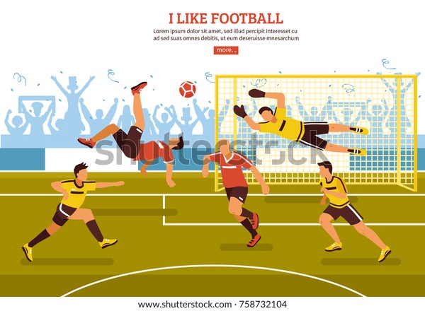 Football Soccer Background Editable Text More Stock Vector (Royalty ...