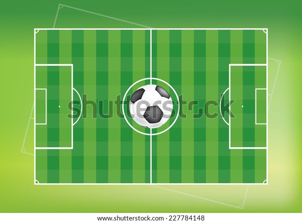 Football Soccer Field Background Vector Illustration Stock Vector ...