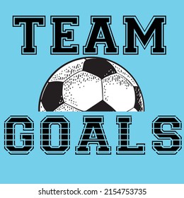 Football Soccer Split Half Team Goals Stock Vector (Royalty Free ...