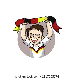 Football Supporter Vector: vector de stock (libre de regalías ...