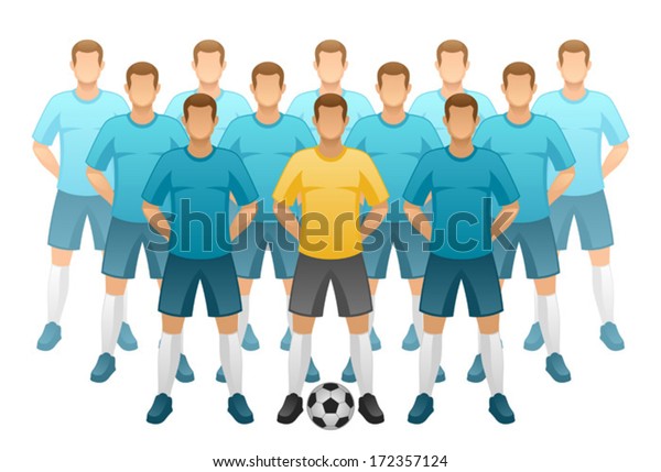 Football Team Stock Vector (Royalty Free) 172357124 | Shutterstock