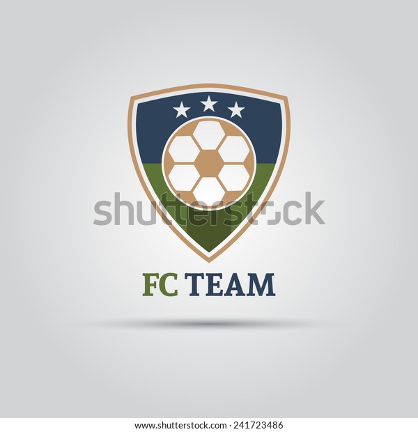 Football Team Vector Logo Shield Ball: เวกเตอร์สต็อก (ปลอดค่าลิขสิทธิ์ ...