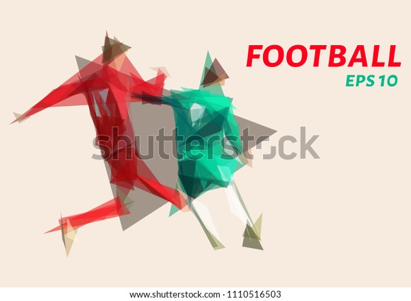 Football Triangles Low Poly Football Vector Stock Vector (Royalty Free ...