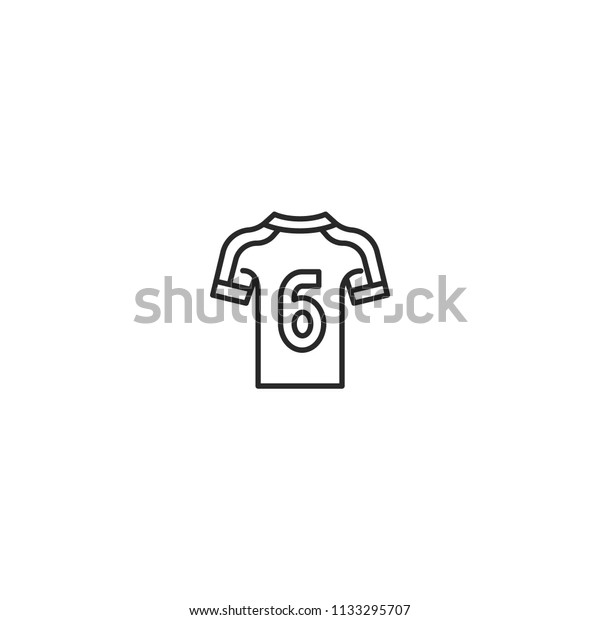 Football Uniforms Back Vector Icon Stock Vector (Royalty Free ...