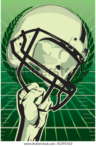 379 Hand Holding Football Helmet Stock Vectors, Images & Vector Art ...