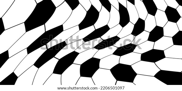 Football Wave Net Pattern Soccer Ball Stock Vector (Royalty Free ...