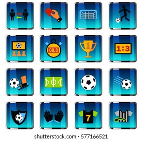 Football Web Icons User Interface Design Stock Vector (Royalty Free ...