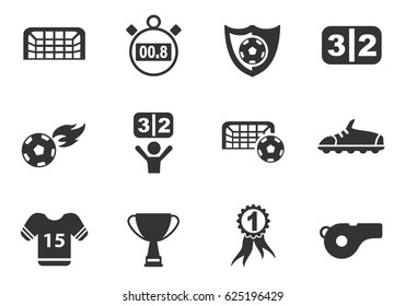 Football Web Icons User Interface Design Stock Vector (Royalty Free ...