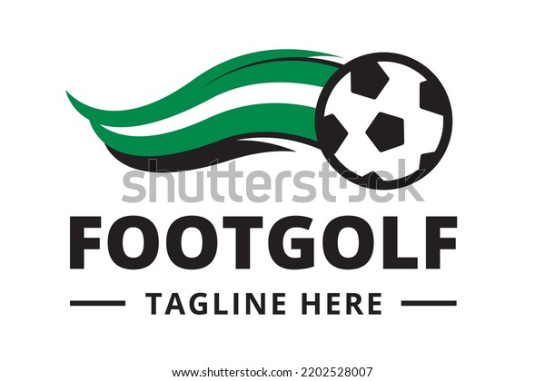 Footgolf Logo Vector Illustration Ball Movement Stock Vector (Royalty ...