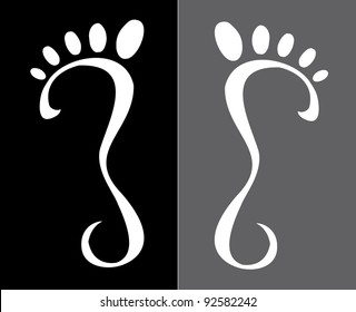 Vector Illustration Stylized Hand Foot Stock Vector (Royalty Free ...