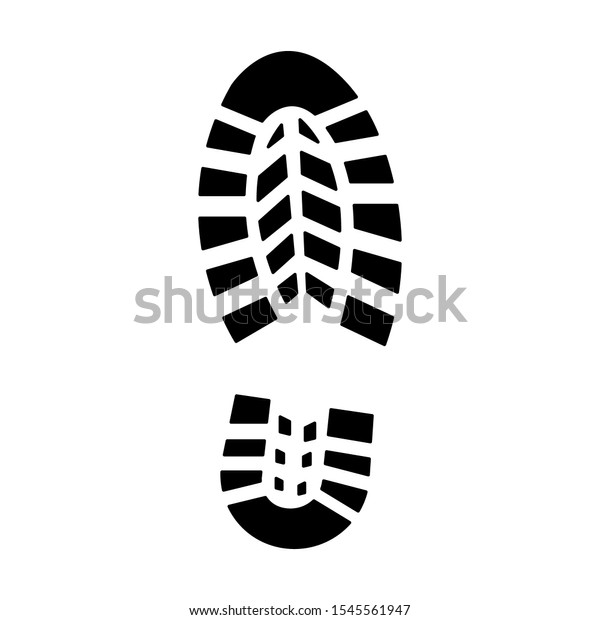 Footprint Isolated On White Background Vector Stock Vector (Royalty ...