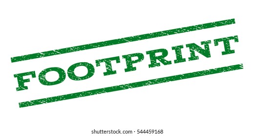 Footprint Watermark Stamp Text Caption Between Stock Vector (Royalty ...
