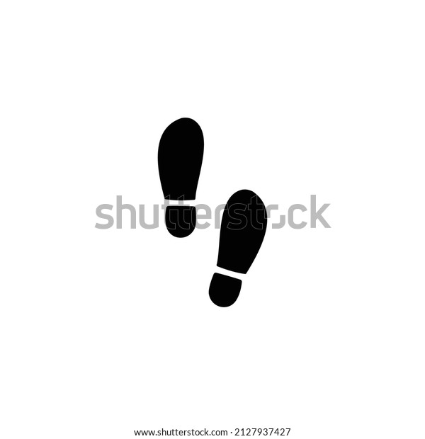 Footprints Signs Simple Design Vector Stock Vector (Royalty Free ...