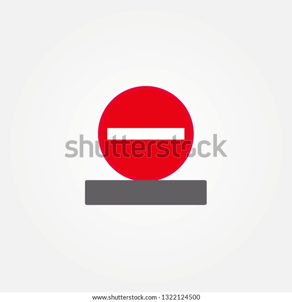 Forbid Icons Designwarning Icons Design Stock Vector (Royalty Free ...
