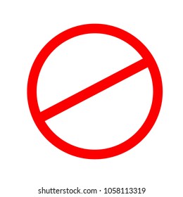 Forbidden Symbol Prohibited Stock Vector (Royalty Free) 1058113319 ...