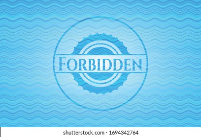 Forbidden Water Emblem Background Vector Illustration Stock Vector ...