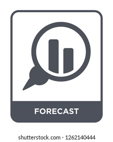 Forecast Icon Vector On White Background Stock Vector (Royalty Free ...