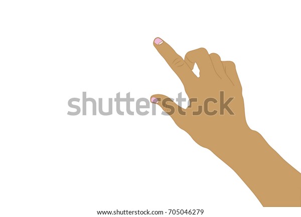 Forefinger Reaching Press Something Vector Stock Vector (Royalty Free ...