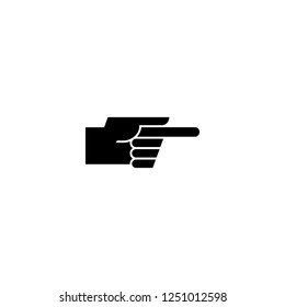 Forefinger Vector Icon Forefinger Sign On Stock Vector (Royalty Free ...