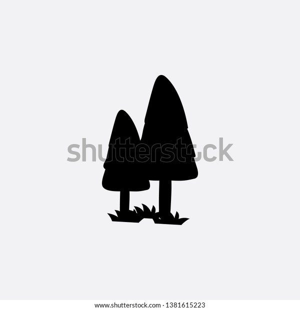 Forest Tree Icon Sign Signifier Vector Stock Vector (Royalty Free ...