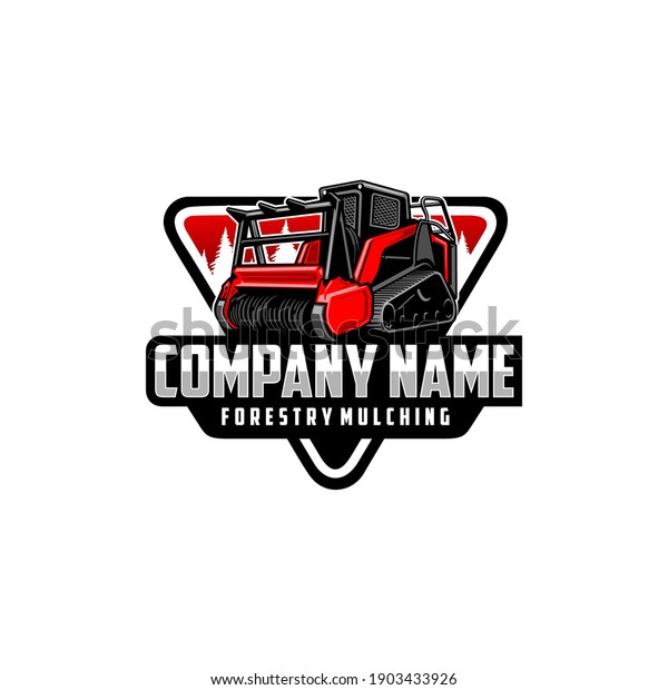 diseño del logotipo de empotramiento forestal: vector de stock (libre ...