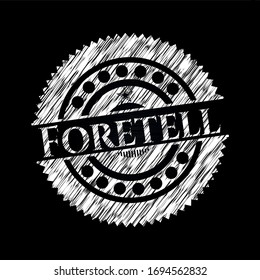 Foretell Written On Chalkboard Vector Illustration Stock Vector ...