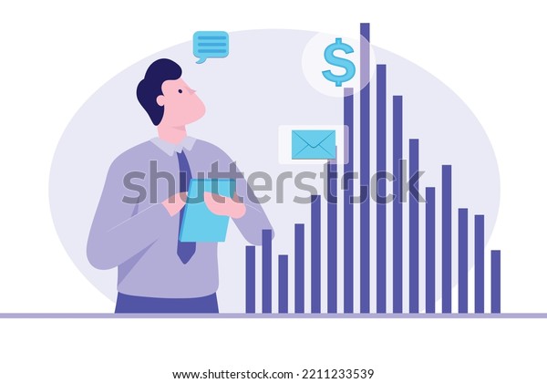 Forex Backdrop Template Business Man Column Stock Vector (Royalty Free ...