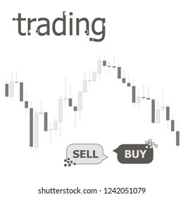 Forex Chart Gray Colors Signs Buy Stock Vector (Royalty Free ...