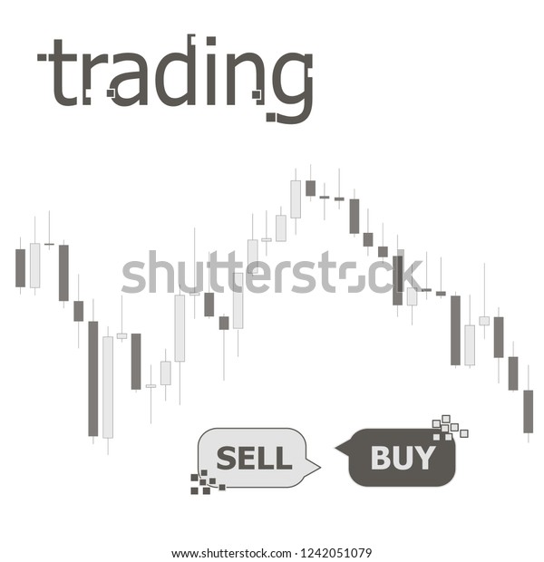 Forex Chart Gray Colors Signs Buy Stock Vector (Royalty Free ...