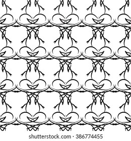 Forged Seamless Pattern Imitation Iron Vector Stock Vector (Royalty ...