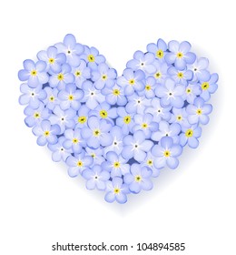3,829 Forget Me Not Heart Images, Stock Photos & Vectors | Shutterstock