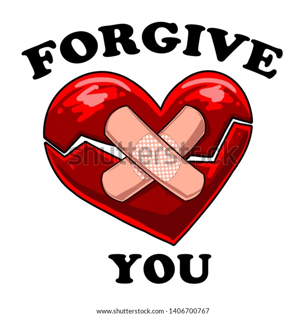 Forgive You Message Quote Text Word Stock Vector (Royalty Free ...