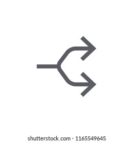 Twoway Arrow Symbol Arrow Icon Simple Stock Illustration 759120700