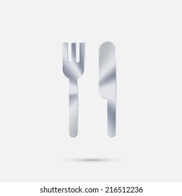 Fork Knife Sign Stock Vector (Royalty Free) 216512236