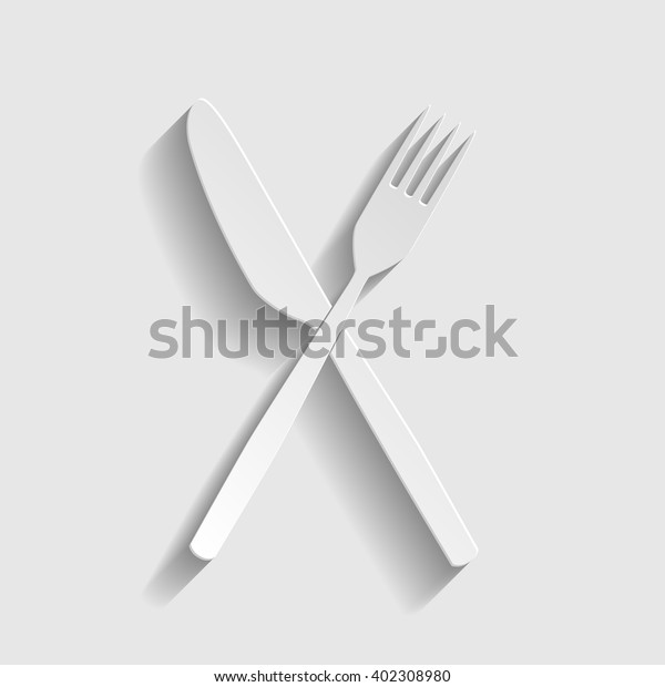 Fork Knife Sign Stock Vector (Royalty Free) 402308980 | Shutterstock