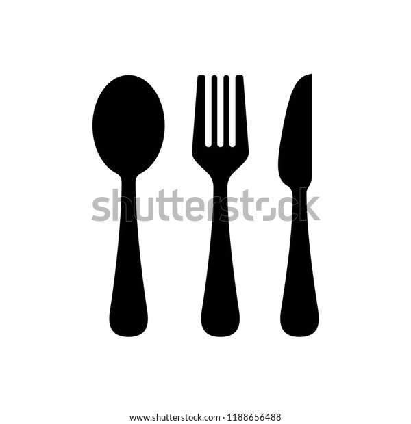 Fork Spoon Knife Icon Templates Stock Vector (Royalty Free) 1188656488