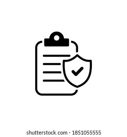 Insurance Policy Icon Vector Stock Vector (Royalty Free) 1193074381 ...