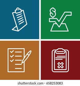 Form Icons Set Set 4 Form Stock Vector (Royalty Free) 658253083 ...