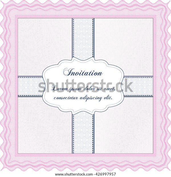 Formal Invitation Background Good Design Customizable: เวกเตอร์สต็อก ...