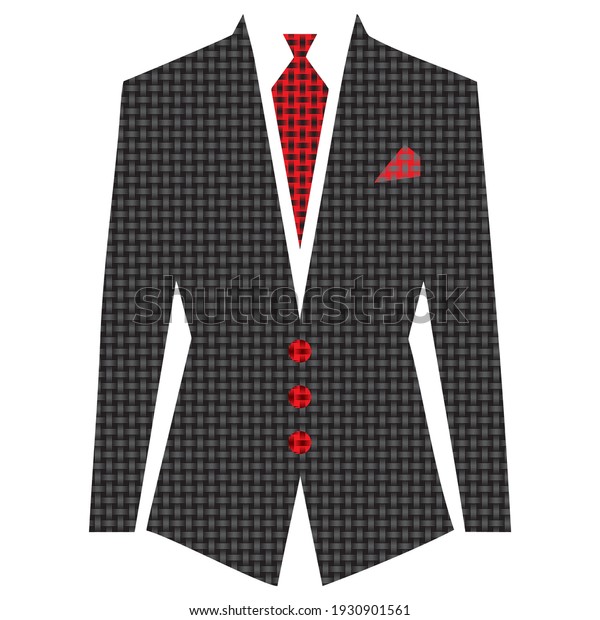 Formal Men Suit Vector Illustration Man Stock Vector (Royalty Free ...