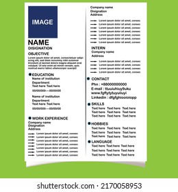 5,008 Resume formal Images, Stock Photos & Vectors | Shutterstock