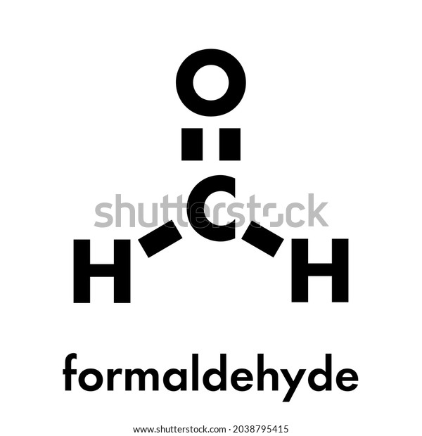 Formaldehyde Methanal Molecule Important Indoor Pollutant Stock Vector ...
