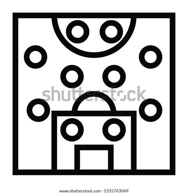 Formation Strategy Icon Football Stock Vector (Royalty Free) 1335763049 ...