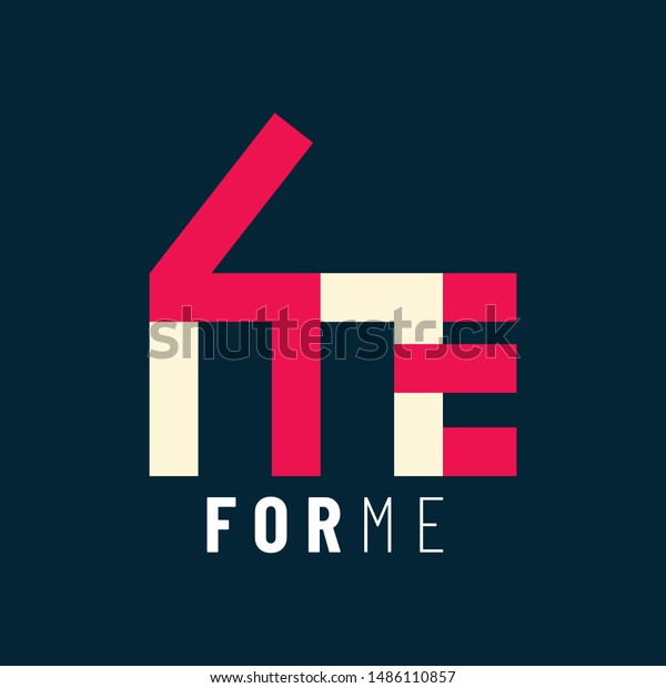 Forme Logo Template Design Forme 4me Stock Vector (Royalty Free ...