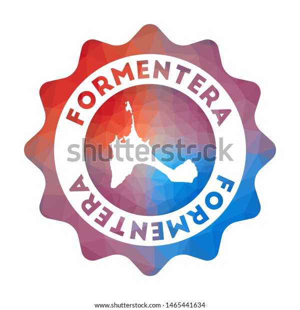 Formentera Low Poly Logo Colorful Gradient Stock Vector (Royalty Free ...