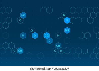 Formula Molecular Structure Science Laboratory Test Stock Vector ...