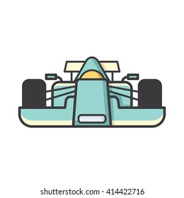 Formula One Racing Car Icon Stock Vector (Royalty Free) 414422716 ...