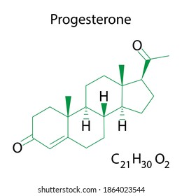 Formula Progesterone Great Design Any Purposes Stock Vector (Royalty ...